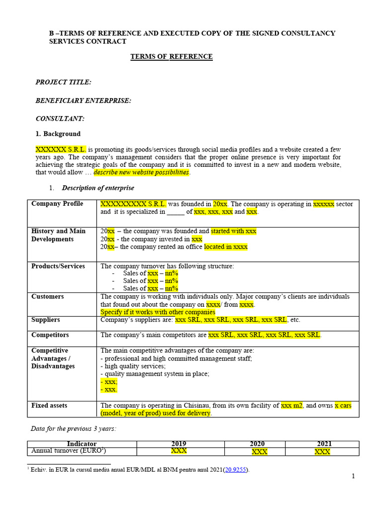 TOR Draft | PDF | Websites | Page Layout