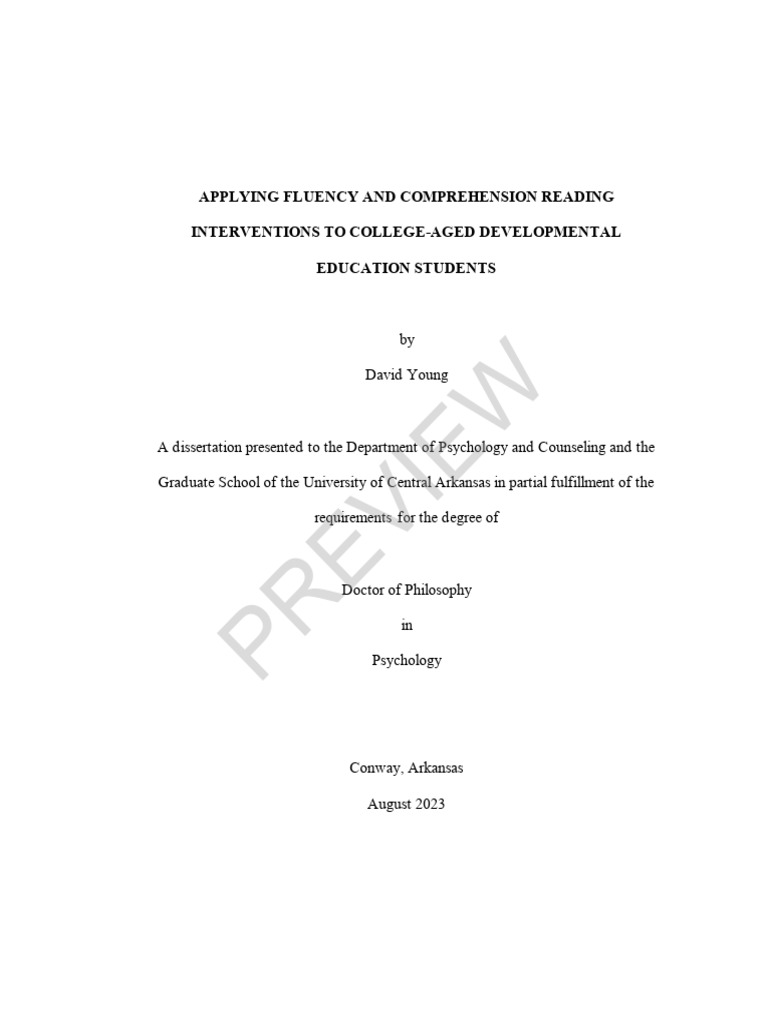 Fluency Interventions for College Readers | PDF | Phonics | Learning