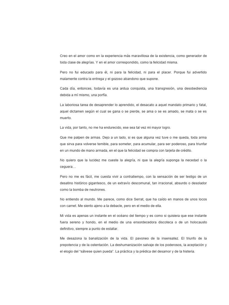 Creo en El Amor | PDF | Amor