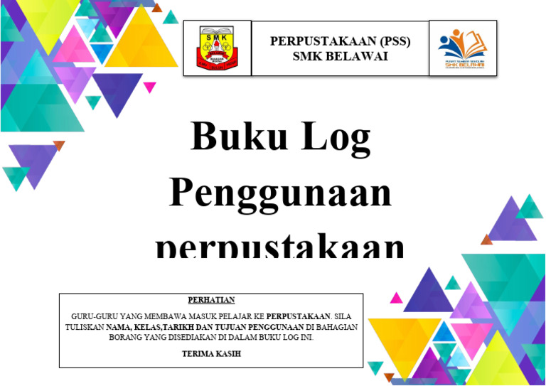Cover Buku LOG Penggunaan PSS | PDF