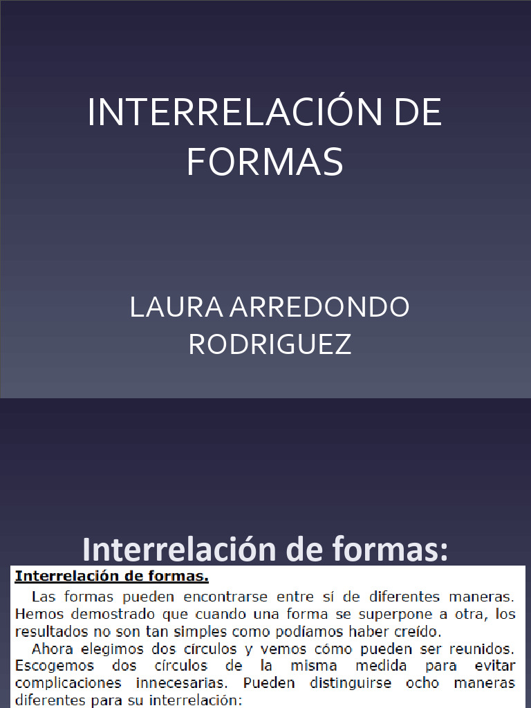 Interrelacion de Formasok | PDF