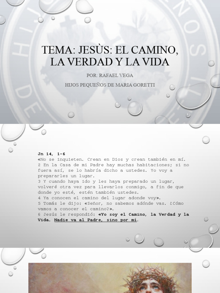 Tema Jesus El Camino La Verdad y La Vida | PDF