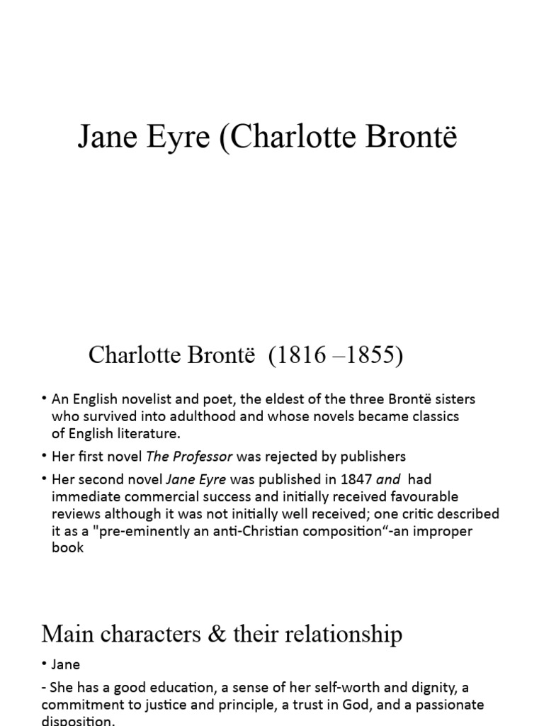 Charlotte Bronte-Jane Eyre | PDF | Jane Eyre | Love
