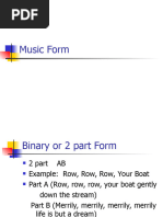 MAPEH 6 - MUSIC PPT Q3 W2 - Structure of Musical Form | PDF | Art