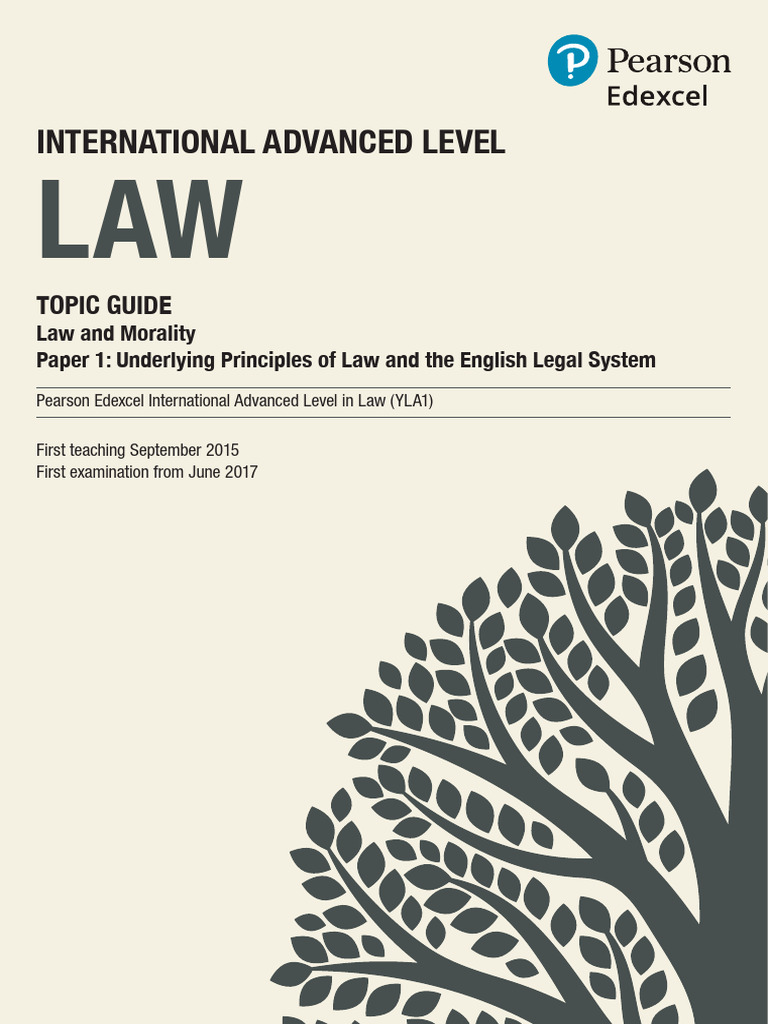 Law and Morality: A Level Guide | PDF | Jurisprudence | Natural Law