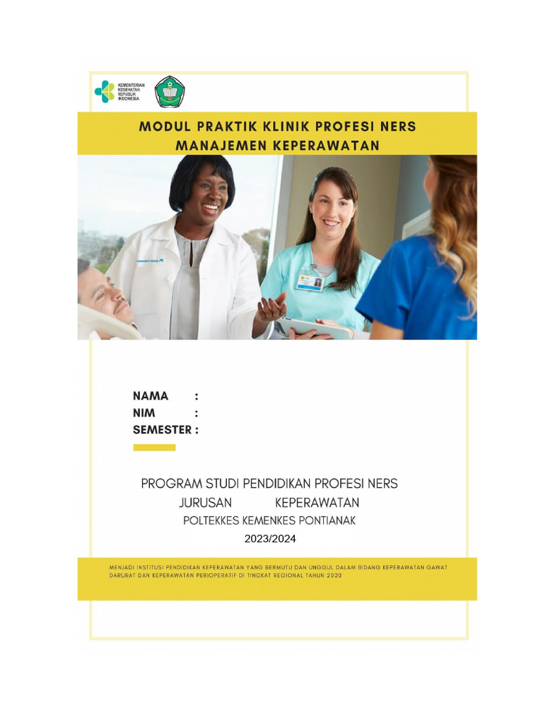 Modul Stase Manajemen Keperawatan 2023-2024 | PDF