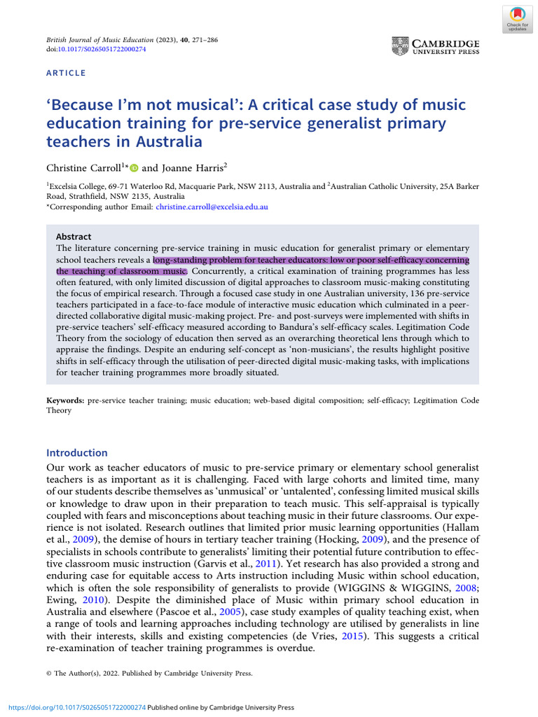 Week 3 | PDF | Self Efficacy | Teachers