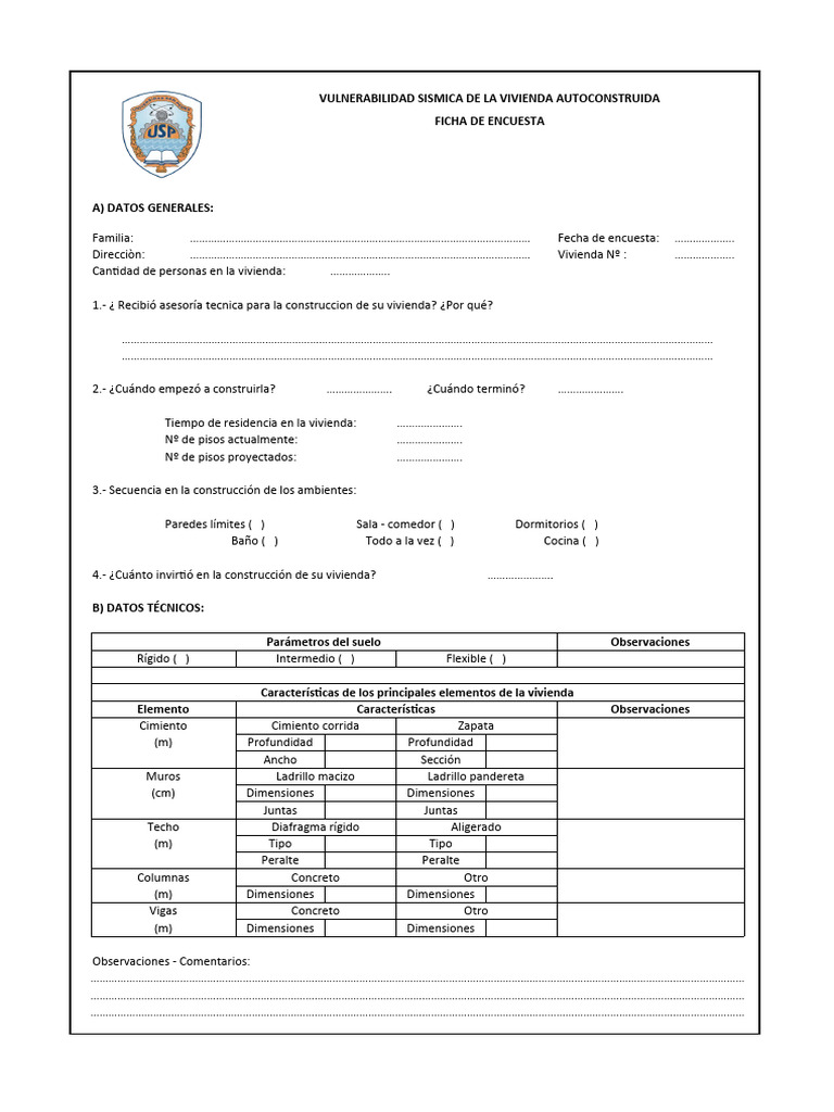 Ficha | PDF | Fundación (Ingeniería) | edificio