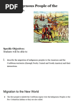 The Origin Migration and Settlement of The Tainos and Kalinagos | PDF