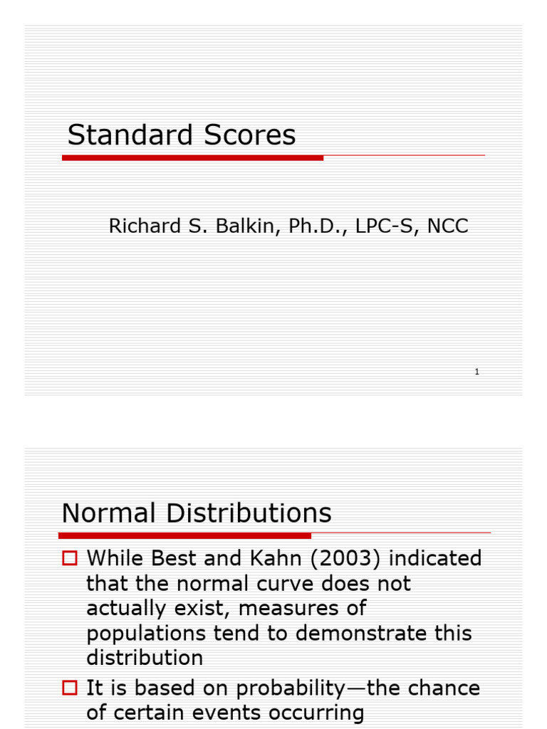 Standard Scores | PDF | Spearman's Rank Correlation Coefficient ...