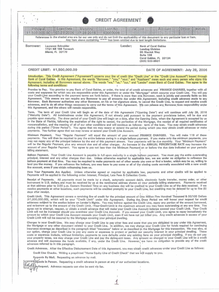 Schneider HELOC - Introduction (P. 3, 1) | PDF