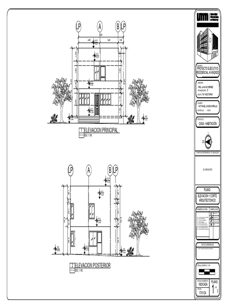 PLANO DE ELEVACIONES | PDF