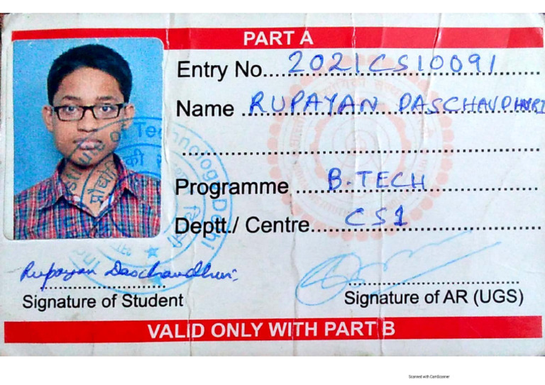IIT Delhi ID Card | PDF