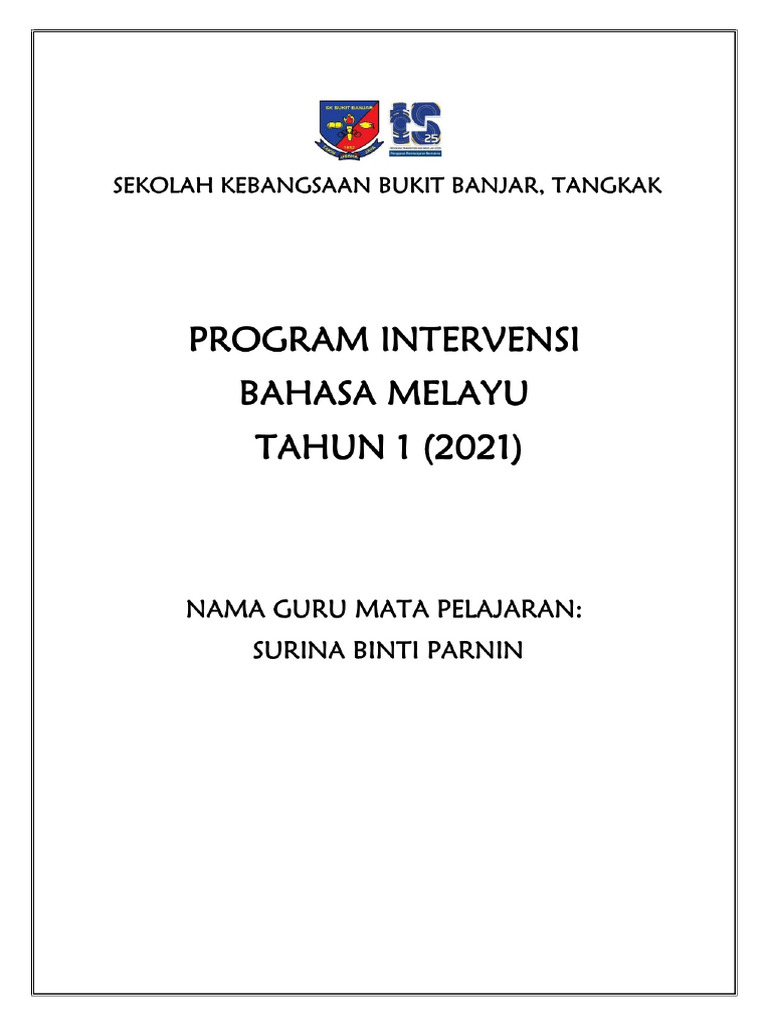 Intervensi BM THN 1 | PDF