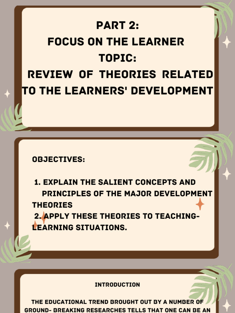 FACILITATING LEARNERS MODULE 1-2 | PDF | Cognitive Development | Human Development