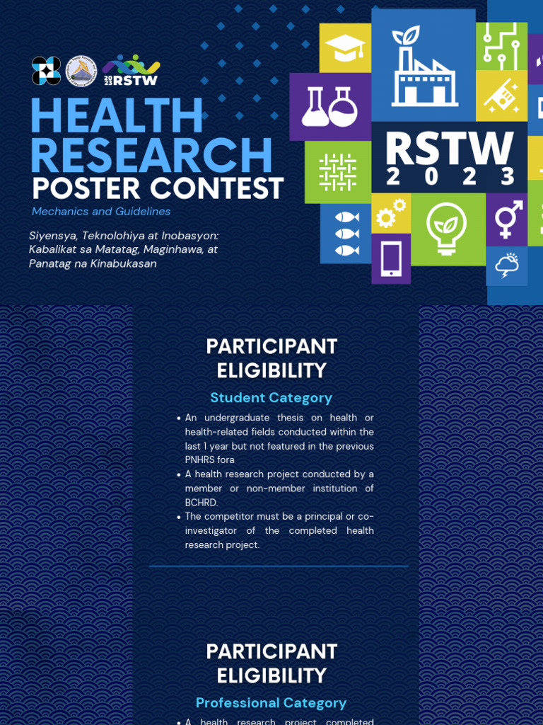 Health Research Poster Contest Guide | PDF