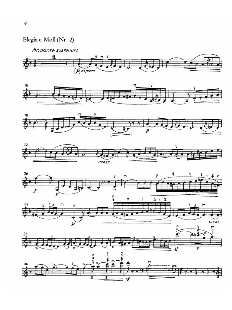 Bottesini - Elegy No.2 (Romanza Dramattica) | PDF