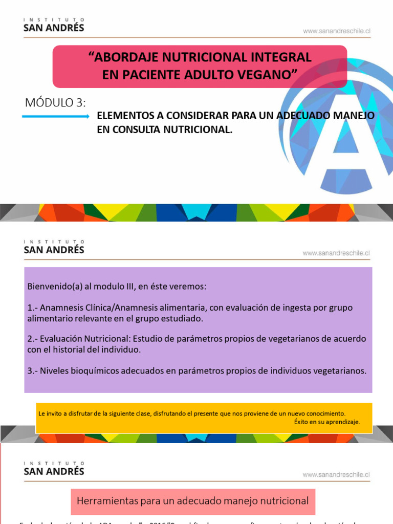 III Modulo Elementos A Considerar para Un Adecuado Manejo en Consulta ...