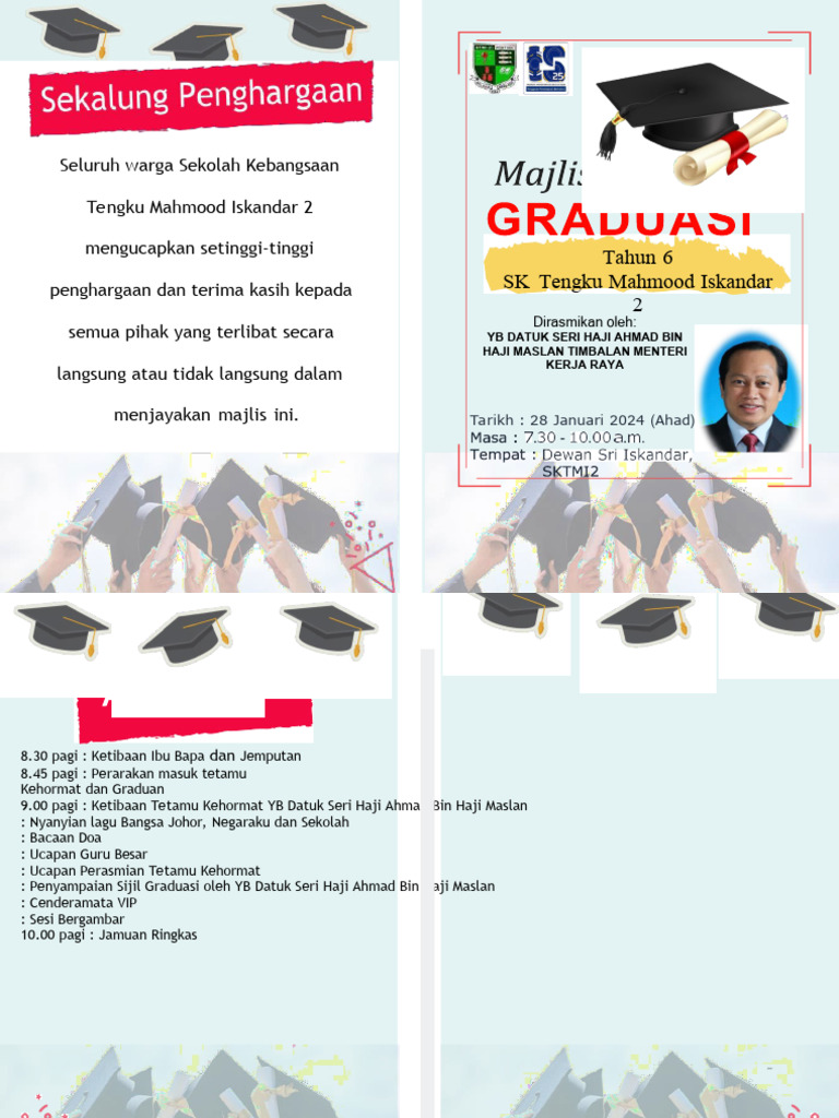 Buku Program Hari Graduasi Tahun 6 | PDF