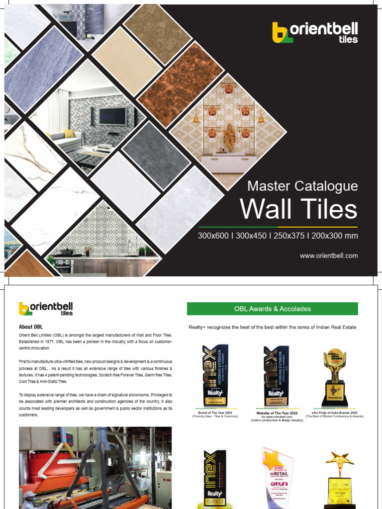 Master Wall Catalogue 2023 | PDF | Tile | Architectural Elements