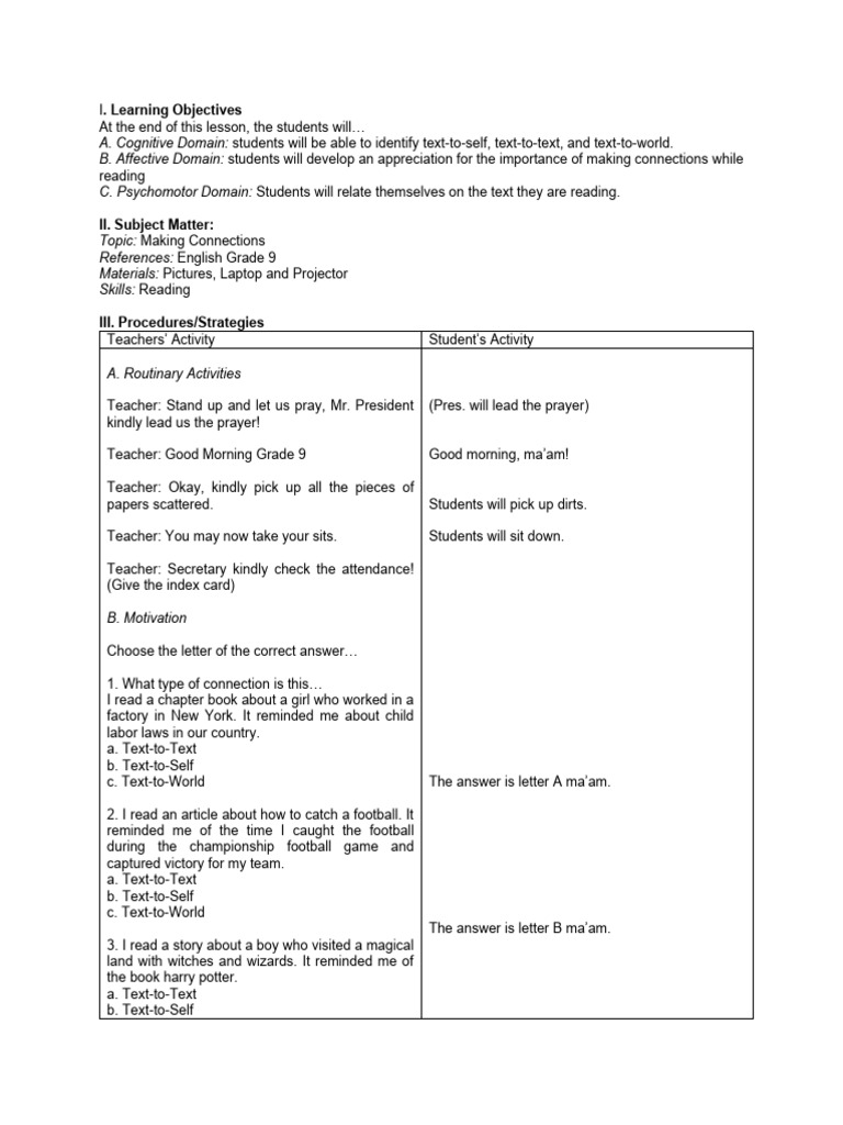 MAking Connections 2 | PDF | Teachers