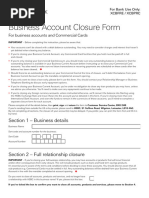 Axis Account Closure Formssa | PDF