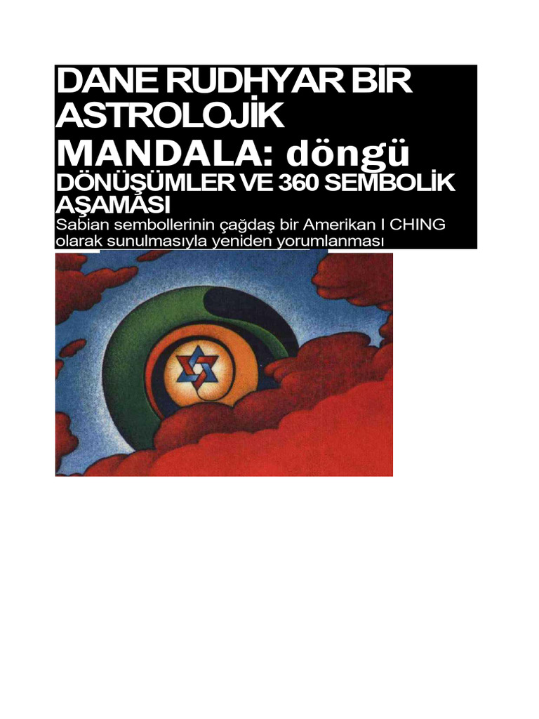 Astrolojik Bir Mandala - Dane Rudhyar | PDF