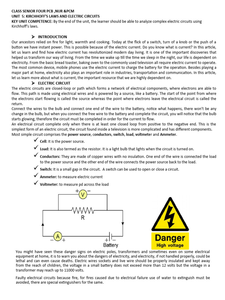 Unit 5 S4 | PDF | Electrical Resistivity And Conductivity | Electric ...