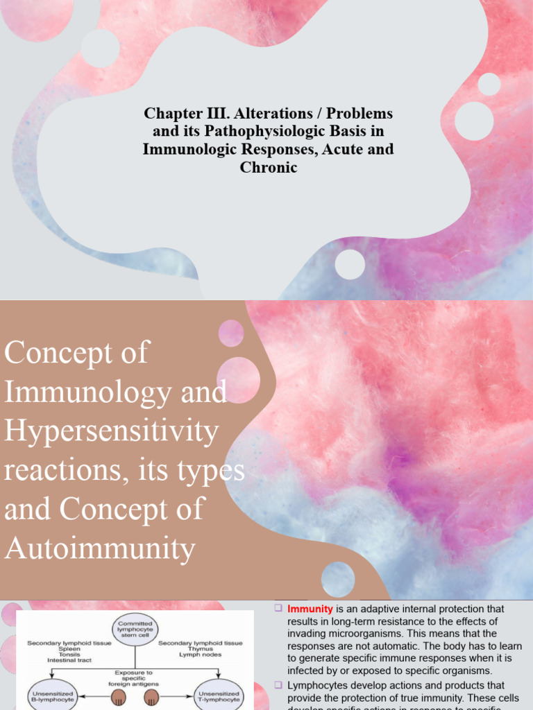 Chapter III. Alterations Problems and Its Pathophysiologic Basis in ...