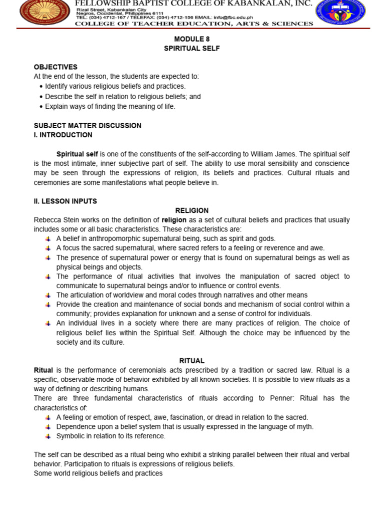 Uts Final Module | PDF | Metacognition | Stress (Biology)