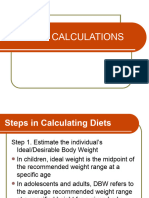 TER Calculations | PDF | Calorie | Diet (Nutrition)