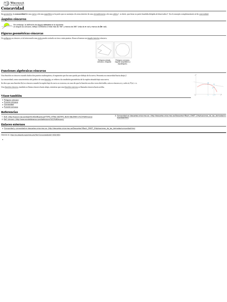 Concavidad 6 | Descargar gratis PDF | Conjunto convexo | Geometría del plano euclidiano