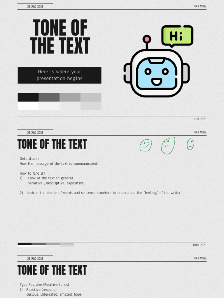 Tone of The Text | PDF
