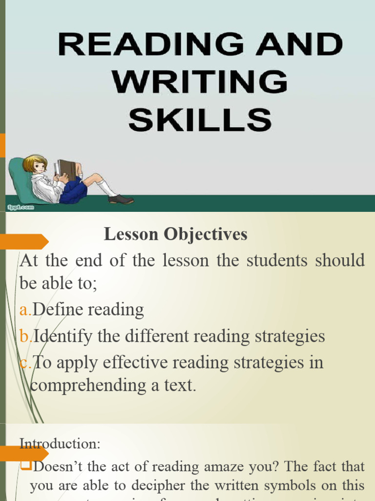Reading and Writing Skills Lesson 1 1 | PDF | Speed Reading | Cognition