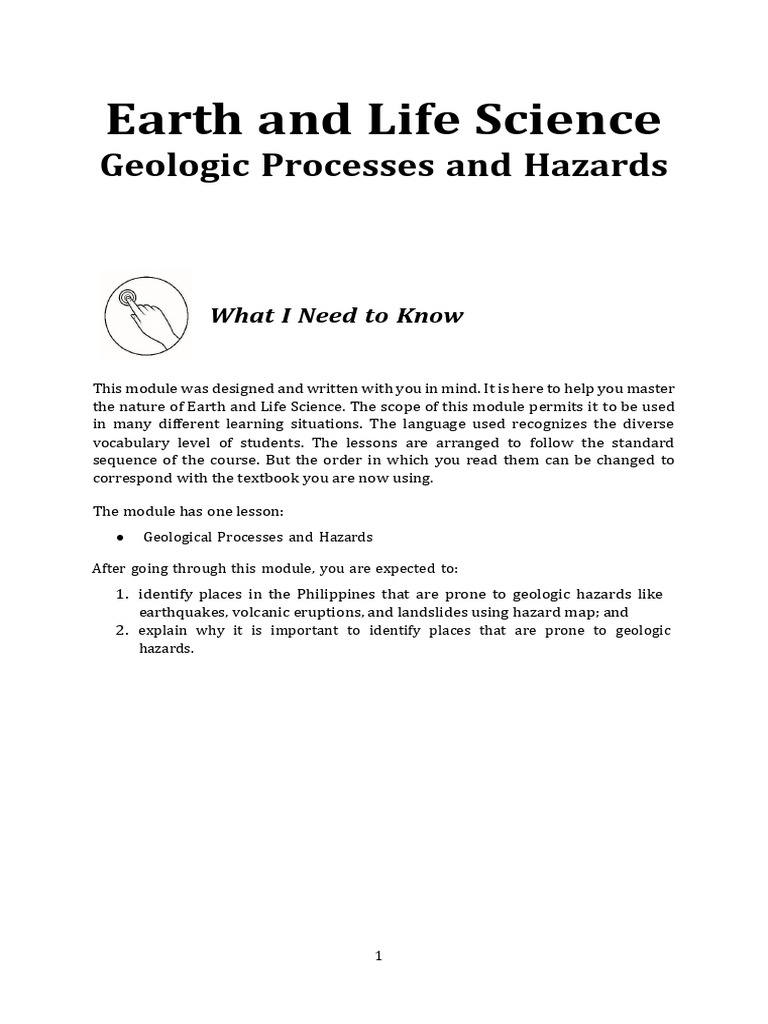 ELS. Geologic Processes and Hazards | PDF | Hazards | Earthquakes