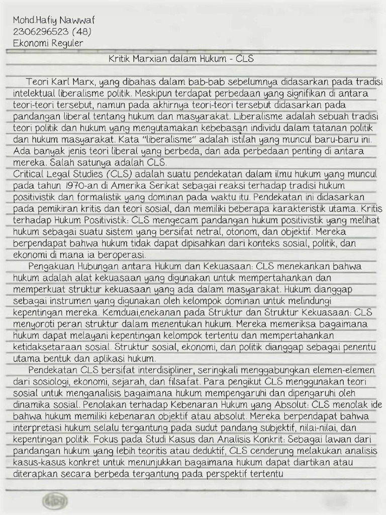 48 - Mohd - Hafiy Nawwaf - Kl8 - CLS | PDF