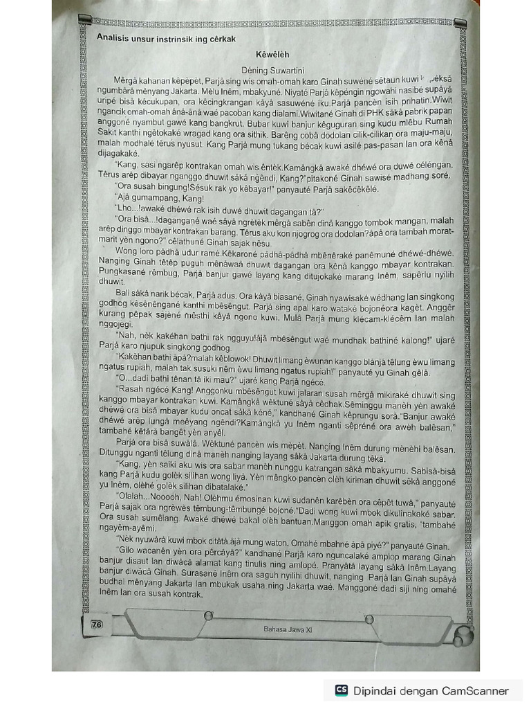 Analisis Cerkak | PDF