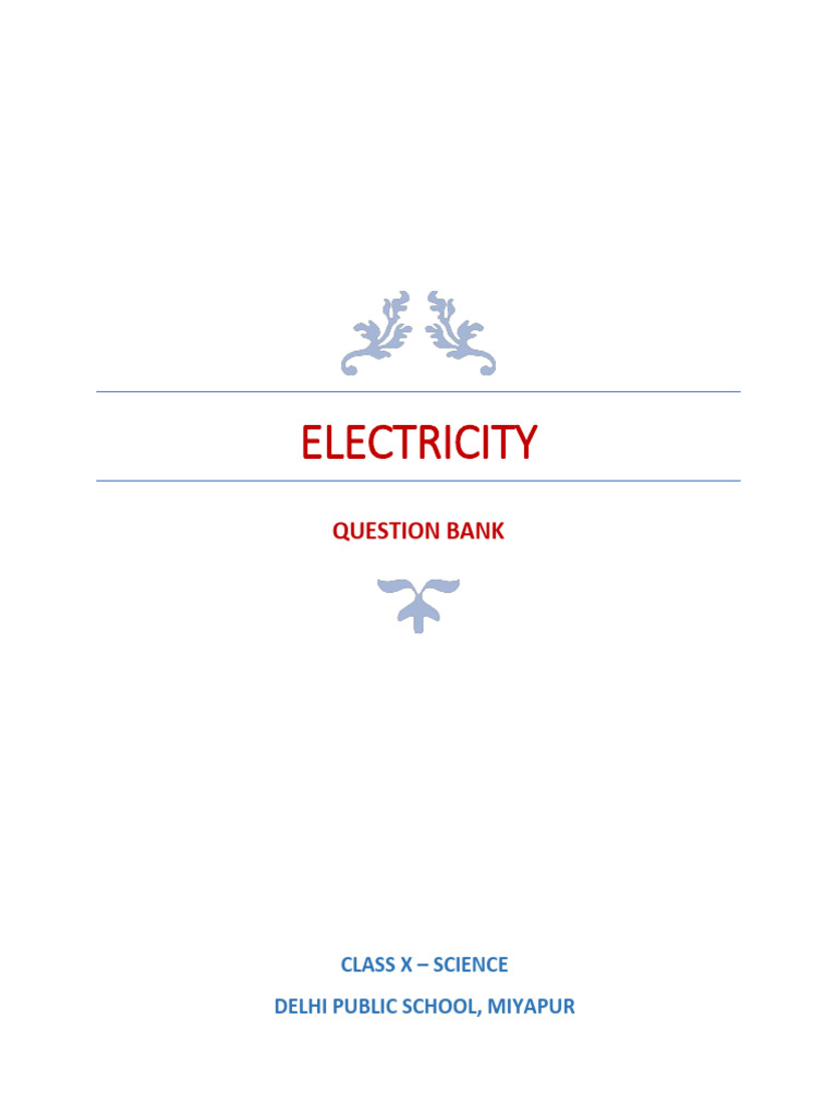 Electricity Worksheet | PDF | Electrical Resistance And Conductance ...