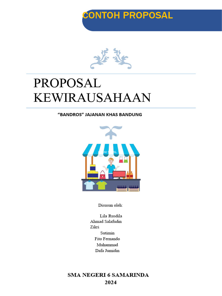 Contoh Proposal Dan Laporan Keuangan Usaha | PDF
