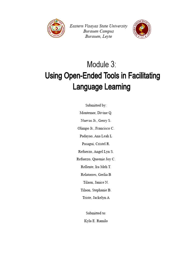 Cover Page - TTL 2 | PDF