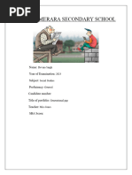 Mathematics Sba Cover Page | PDF