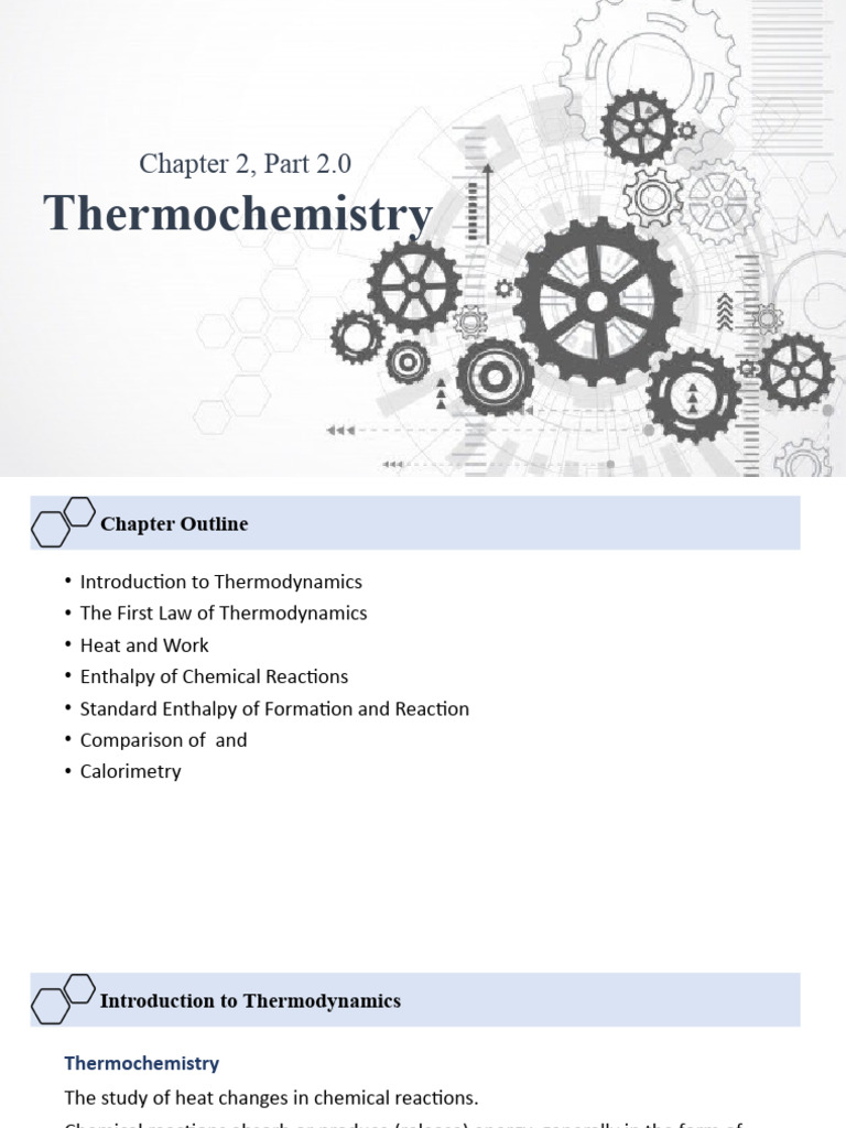 03 Chapter 2 Part 2 Thermochemistry | PDF | Heat | Enthalpy