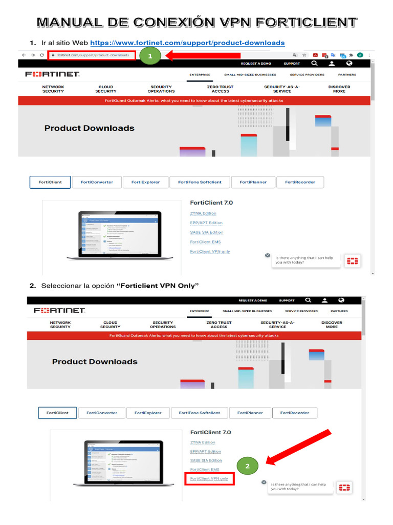 MANUAL DE CONEXIÓN VPN FORTICLIENT (Usuarios AD) | PDF | Contraseña | ciberespacio