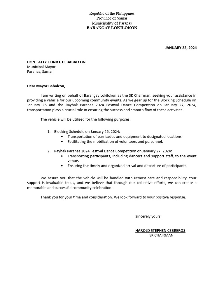 SK Request Vehicle | PDF