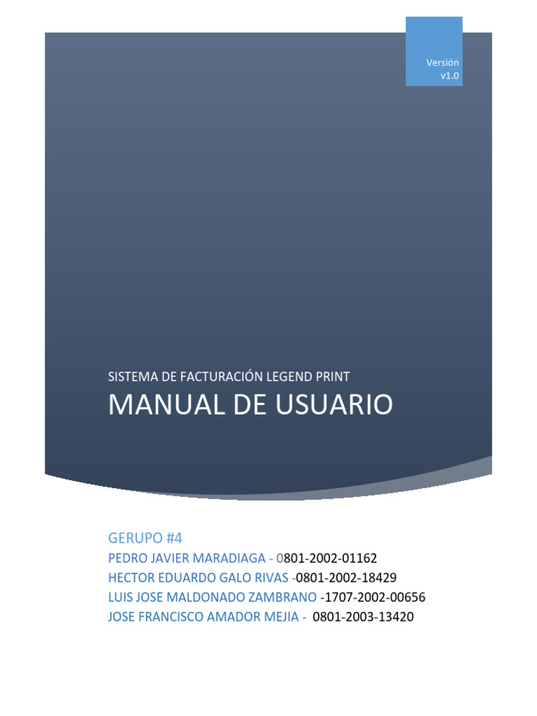 Manual Usuario | PDF | Apoyo | Programa de computadora