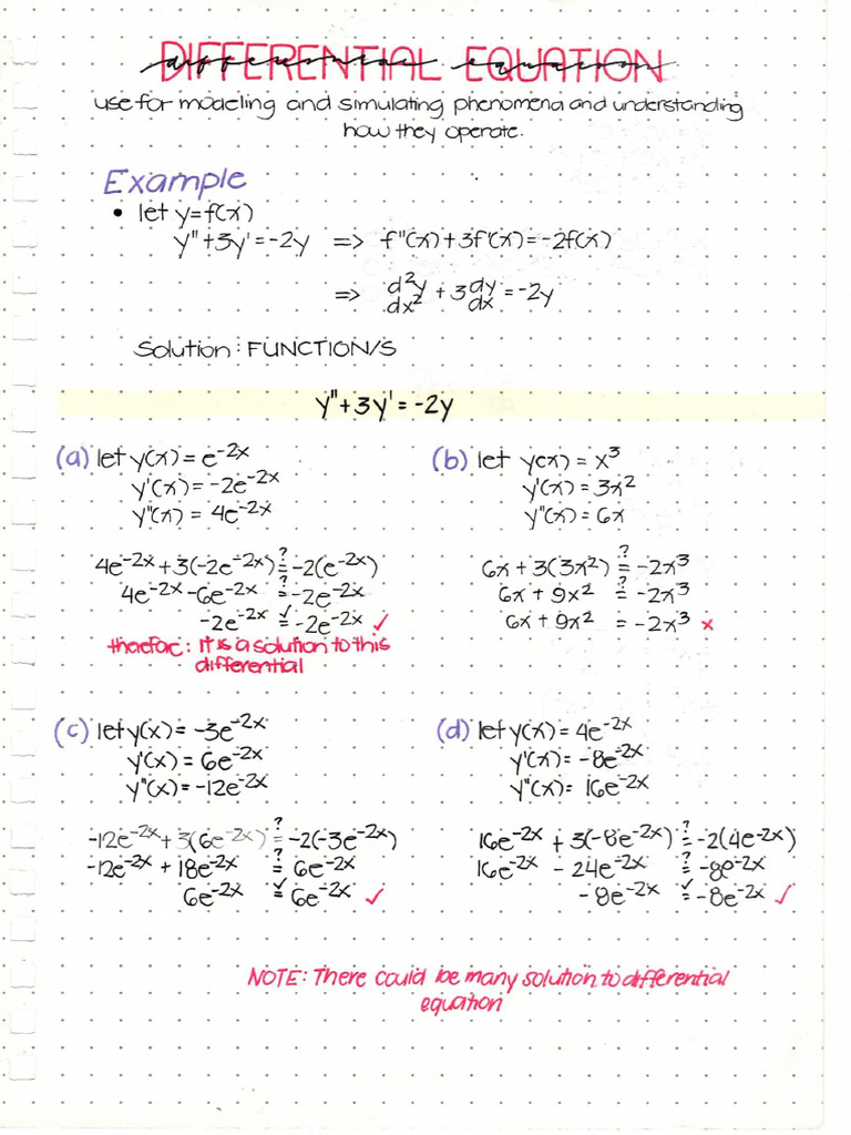 Differential Equation - Ordinary and Partial Differential Equation | PDF Differential Equation - Ordinary and Partial Differential Equation | PDF