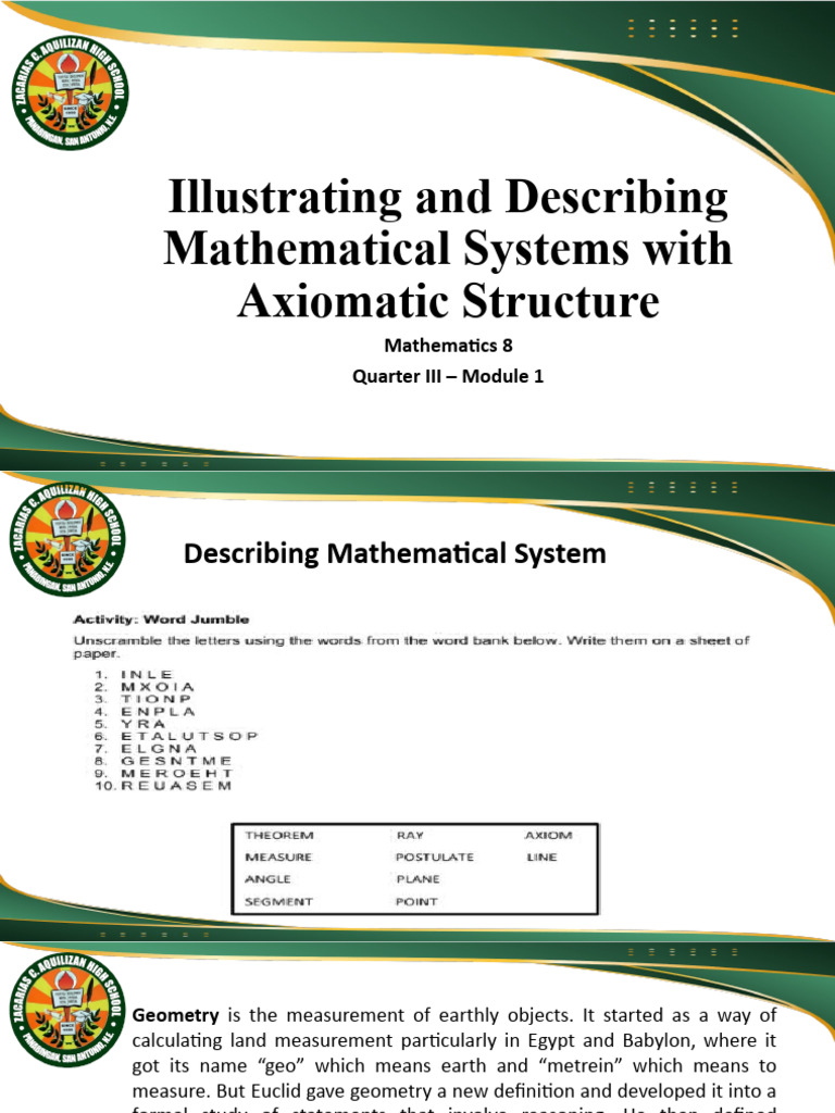 Mathematical Systems With Axiomatic Structure Pdf 