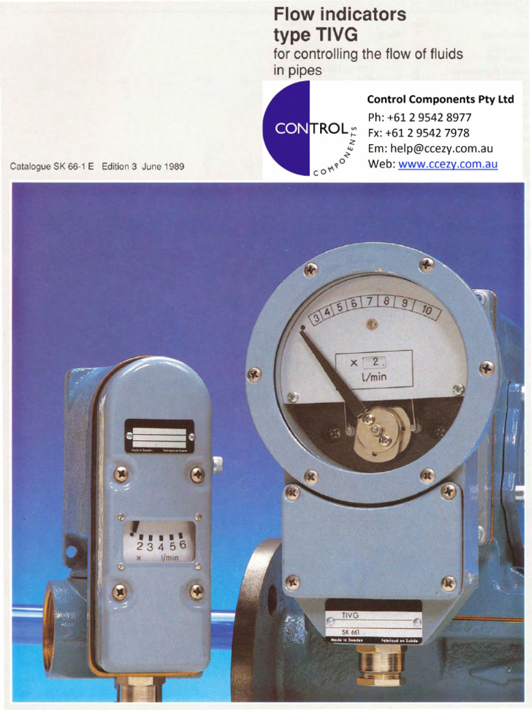 OEM Manual For The Older 80GTB Flowmeter | PDF