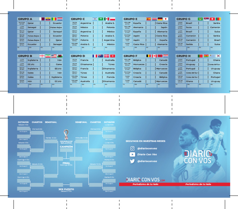 Fixture Mundial RCV - Imprimir | PDF