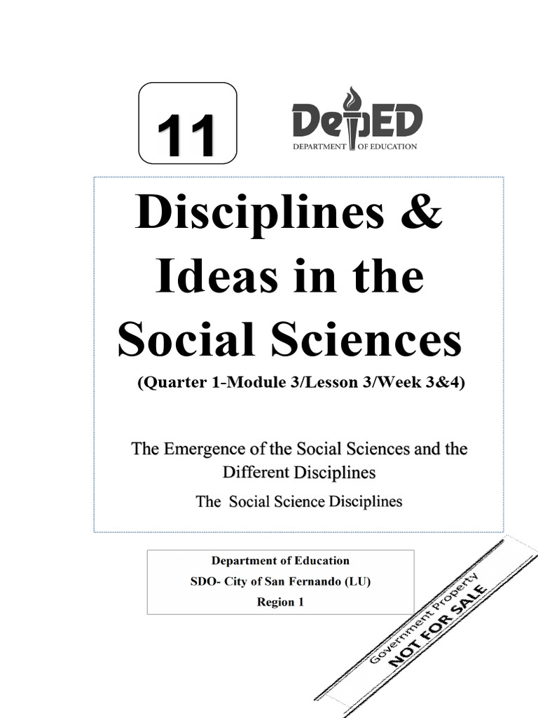 Q1 Module3 Week34 DISS | PDF | Social Sciences | Science
